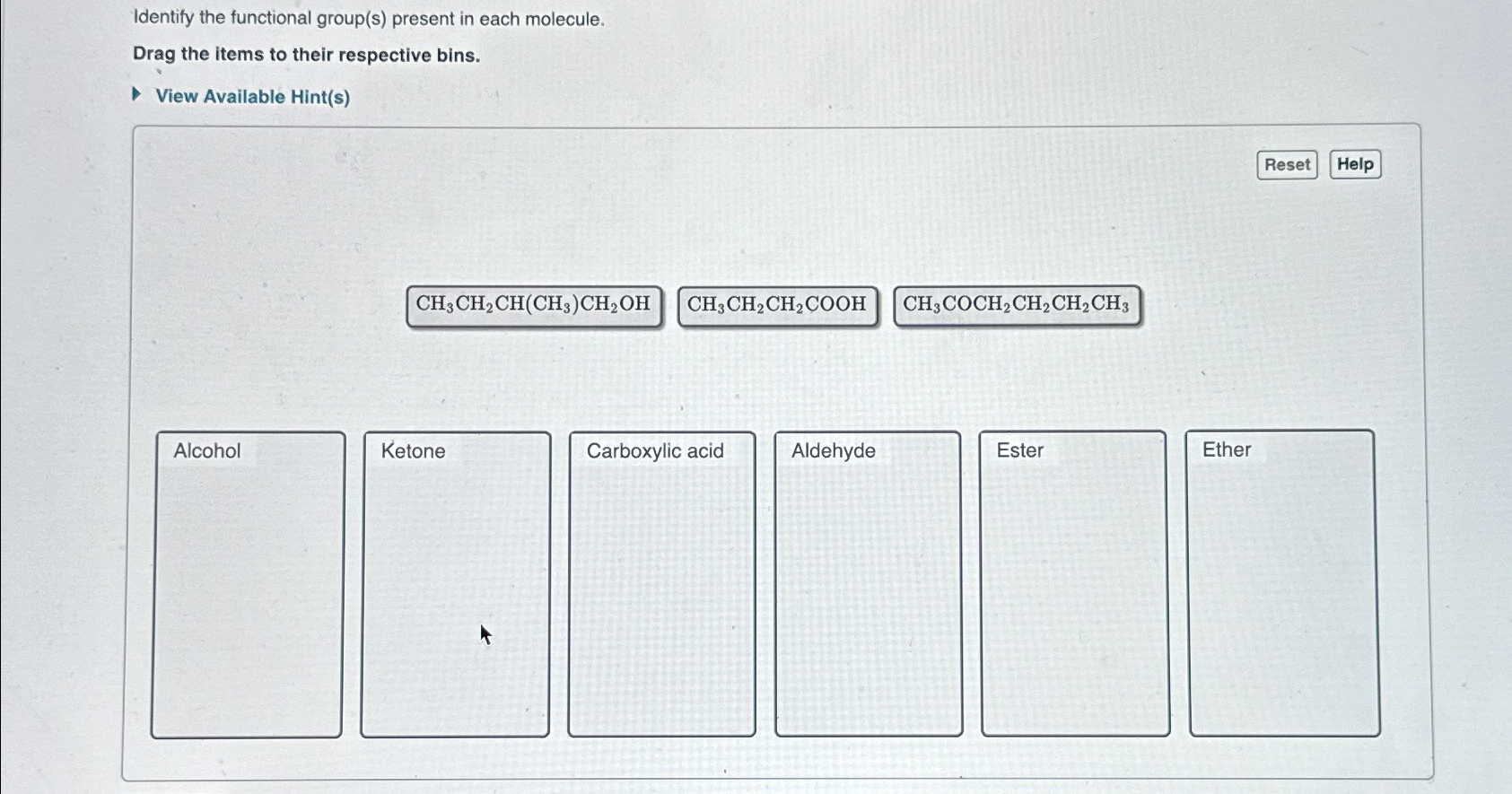 Identify the functional group(s) ﻿present in each | Chegg.com