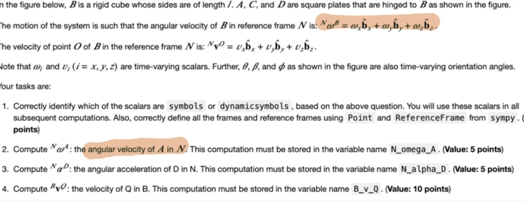 n the figure below, B is a rigid cube whose sides are | Chegg.com