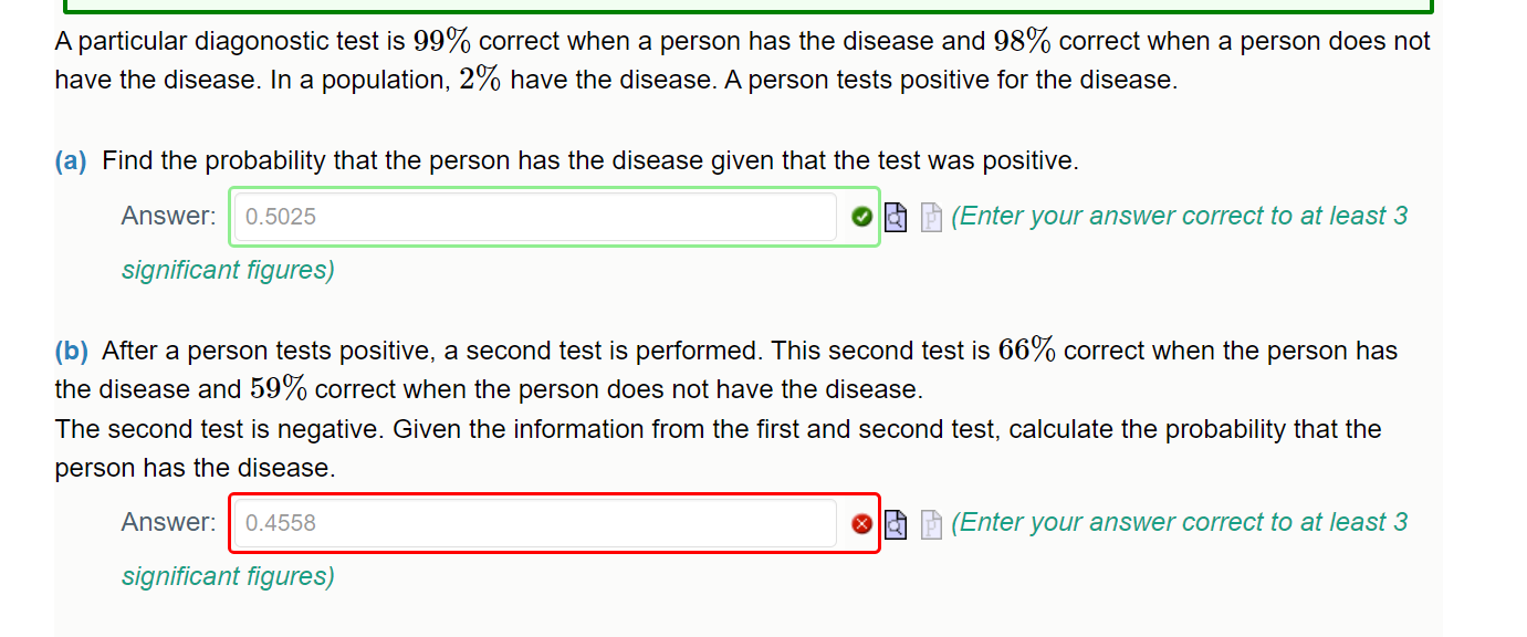 Solved A particular diagonostic test is 99% ﻿correct when a | Chegg.com