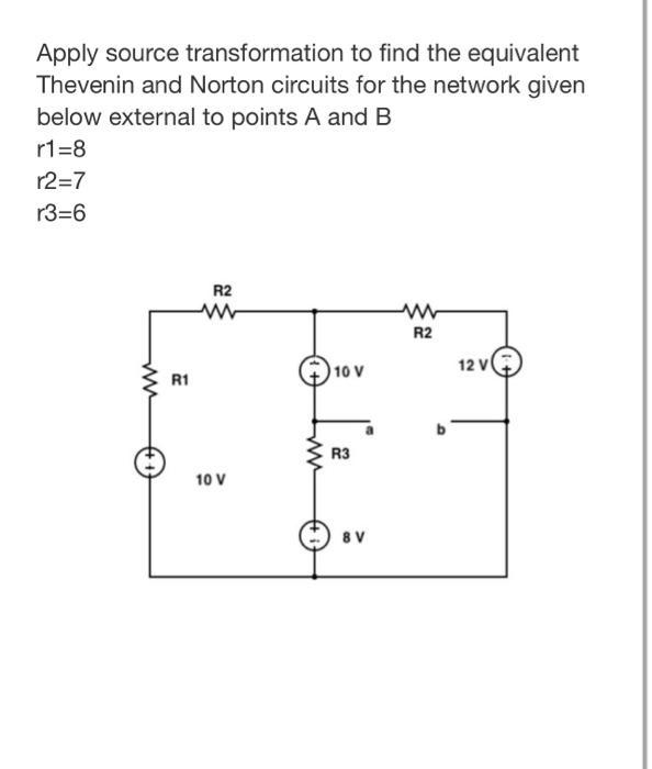 Solved Apply source transformation to find the equivalent | Chegg.com