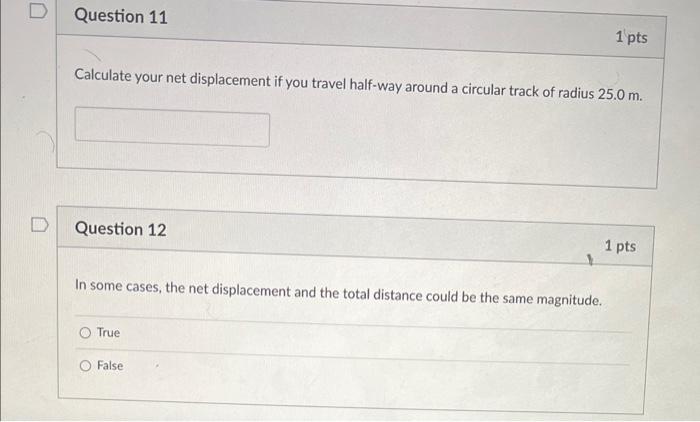 Solved Calculate your net displacement if you travel | Chegg.com