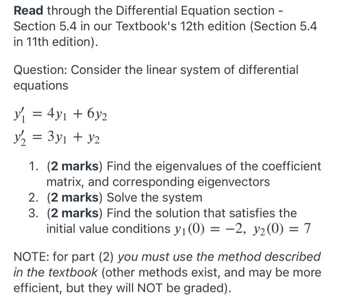 Solved = Chapter 5 Eigenvalues and Eigenvectors 5.4 | Chegg.com