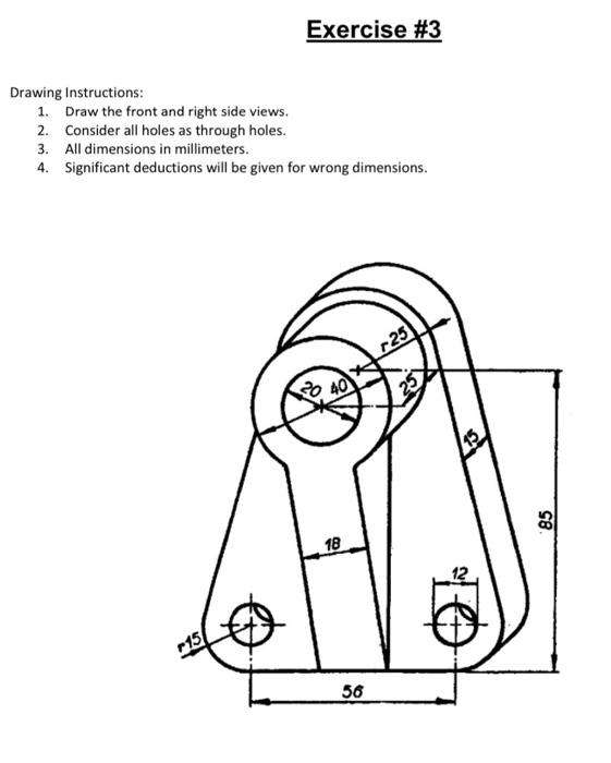 Solved Draw it with hand " write all the dimensions and | Chegg.com