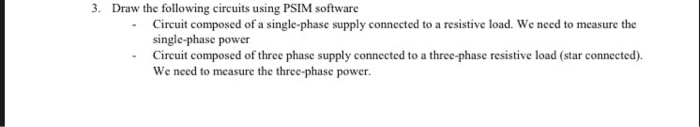 3. Draw the following circuits using PSIM software | Chegg.com