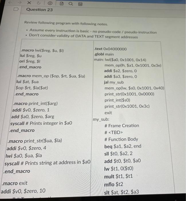 Solved macro mem_op (Sop, \$rt. Sua, Sla) lui sat, sua Sop | Chegg.com