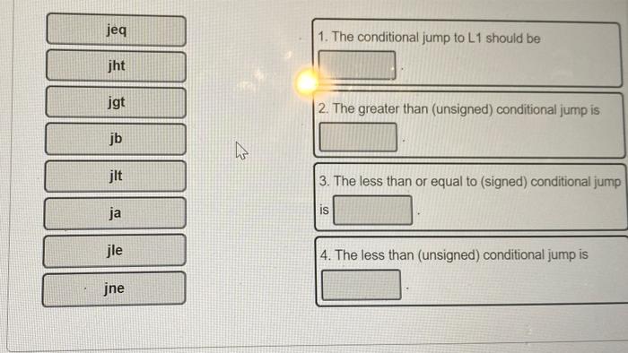 Solved Conditional jumps alter the sequence of instruction | Chegg.com