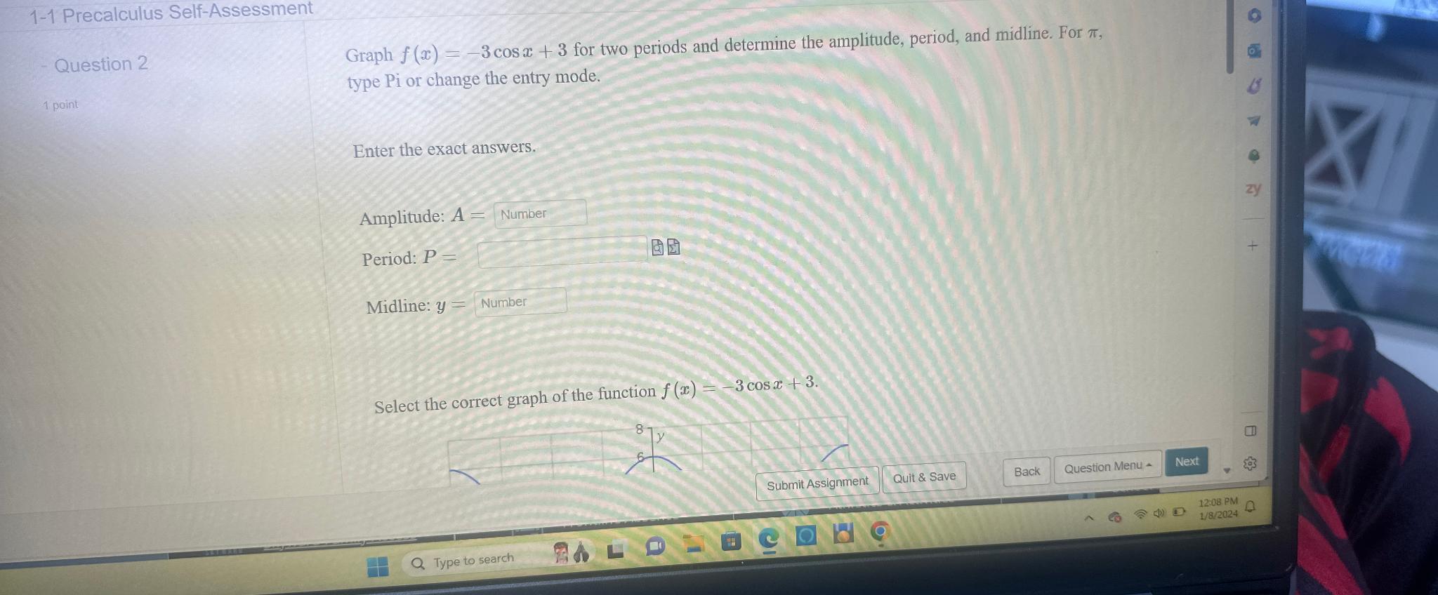 Solved 1 1 ﻿precalculus Self Assessmentquestion 21