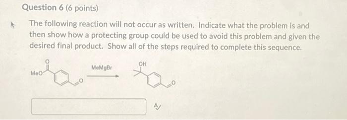Solved The following reaction will not occur as written. | Chegg.com