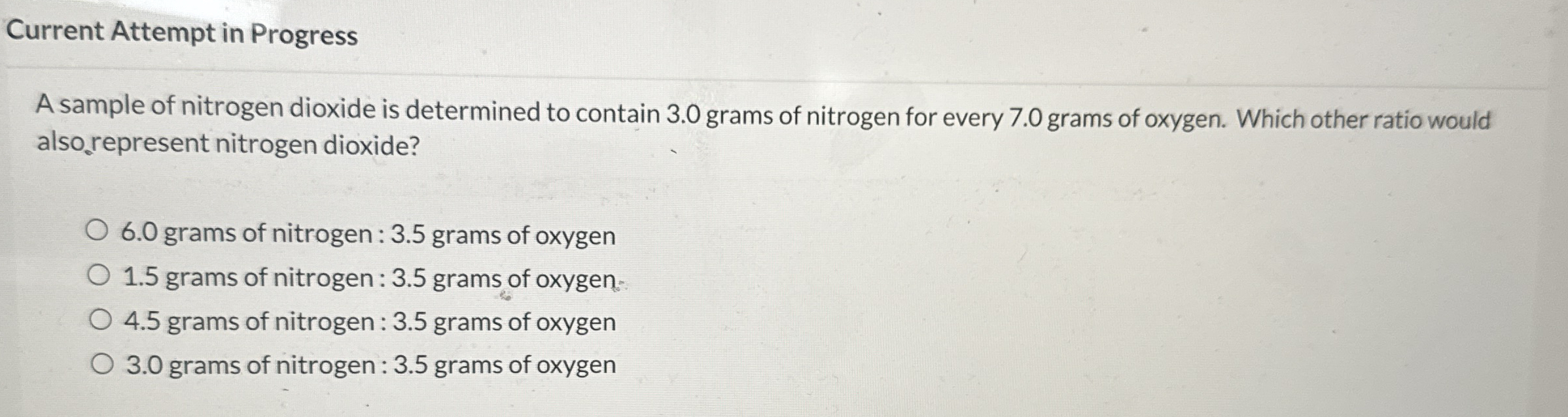 Current Attempt in ProgressA sample of nitrogen | Chegg.com