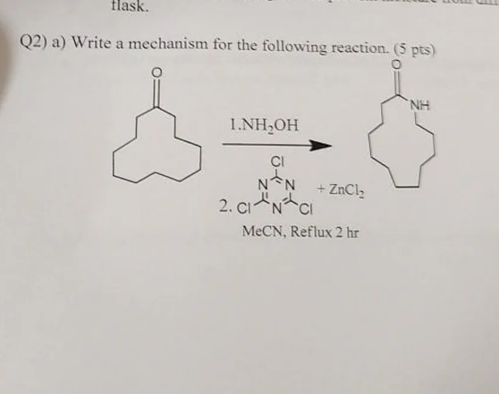 Solved 22) a) Write a mechanism for the following reaction. | Chegg.com