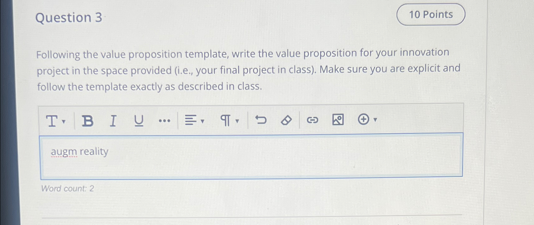 Solved Question 3Following the value proposition template, | Chegg.com