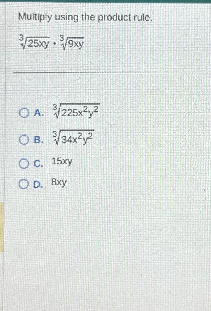 Solved Multiply using the product | Chegg.com