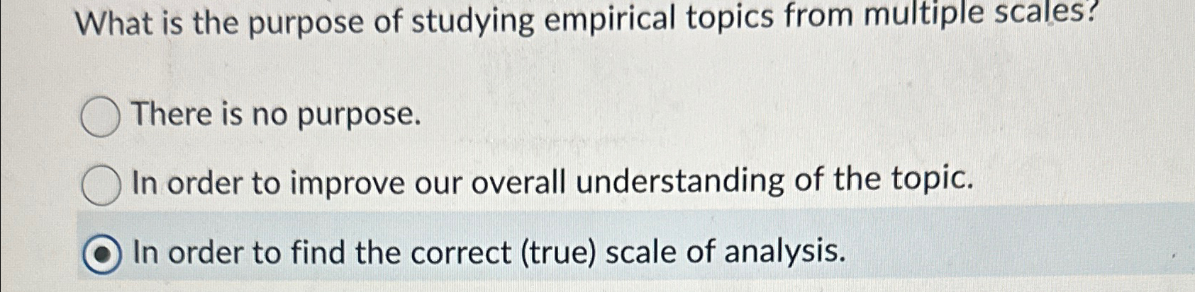 Solved What is the purpose of studying empirical topics from | Chegg.com