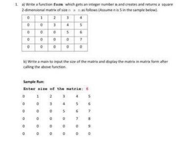 Solved write a function "form" which gets an integer number | Chegg.com