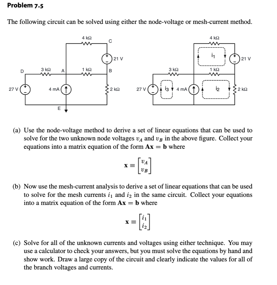 Solved Problem 7.5The following circuit can be solved using | Chegg.com Solved Problem 7.5The following circuit can be solved using | Chegg.com