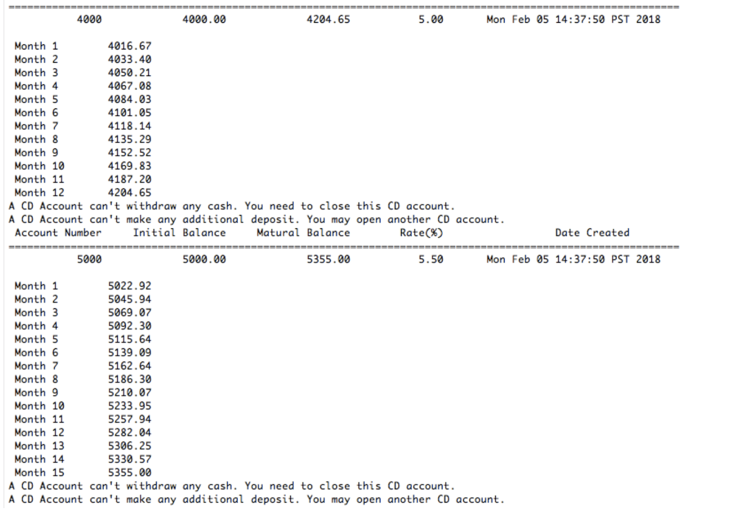 Solved Subclasses Of Accountfrom Assignment 4 the