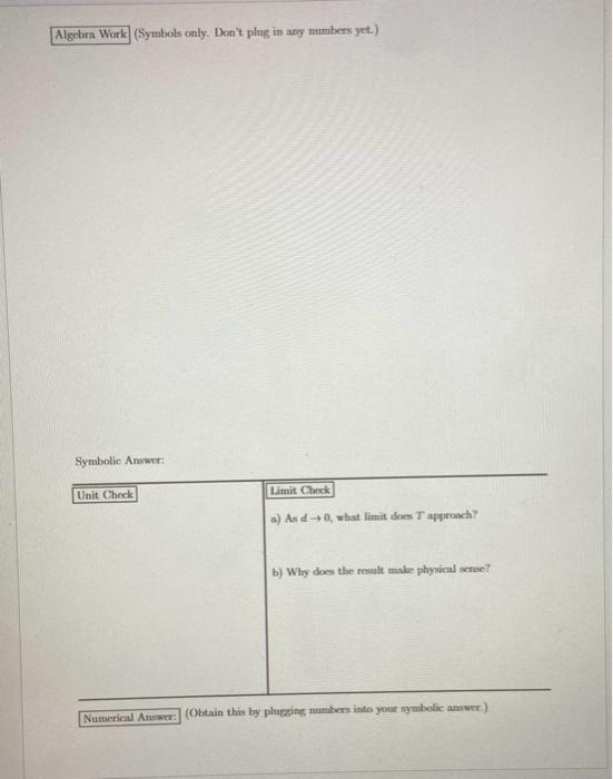 Solved Name: Recitation Instructor: An ideal spring is | Chegg.com