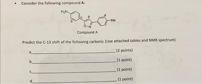 Solved Consider the following compound A: H2N -Me O-N | Chegg.com