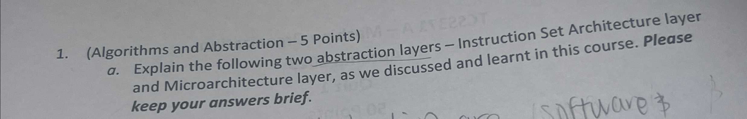 Solved Algorithms And Abstraction 5 ﻿pointsa ﻿explain 8933