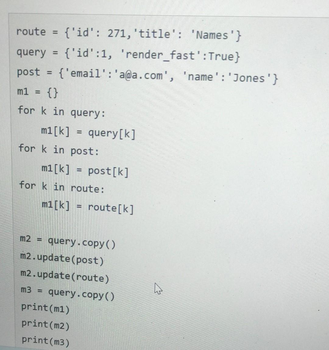 Solved route ={ 'id': 271, 'title': 'Names' } query | Chegg.com