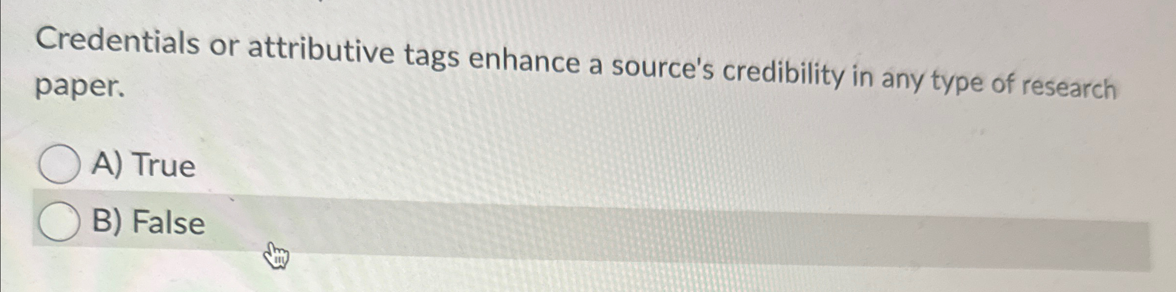 Solved Credentials or attributive tags enhance a source's | Chegg.com