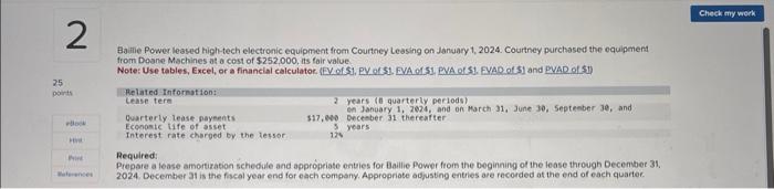 Baille Power leased high-tech electronic equipment | Chegg.com
