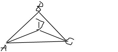 Solved Given: Triangle ABC. Point D any point inside the | Chegg.com