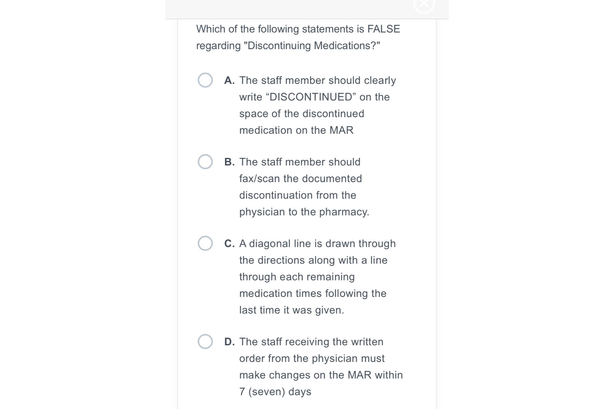Solved Which of the following statements is FALSE regarding | Chegg.com