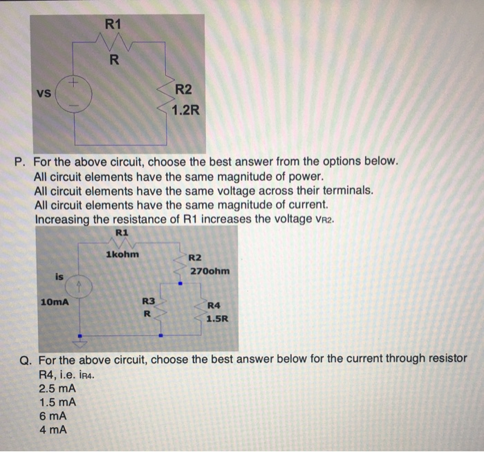 Solved R1 1.2kohm 10V R2 1.1kohm R3 1.5kohm Rload H. For the | Chegg.com