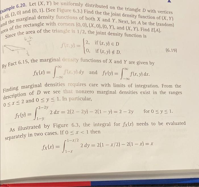 Solved how did they get the bounds for the marginal density | Chegg.com