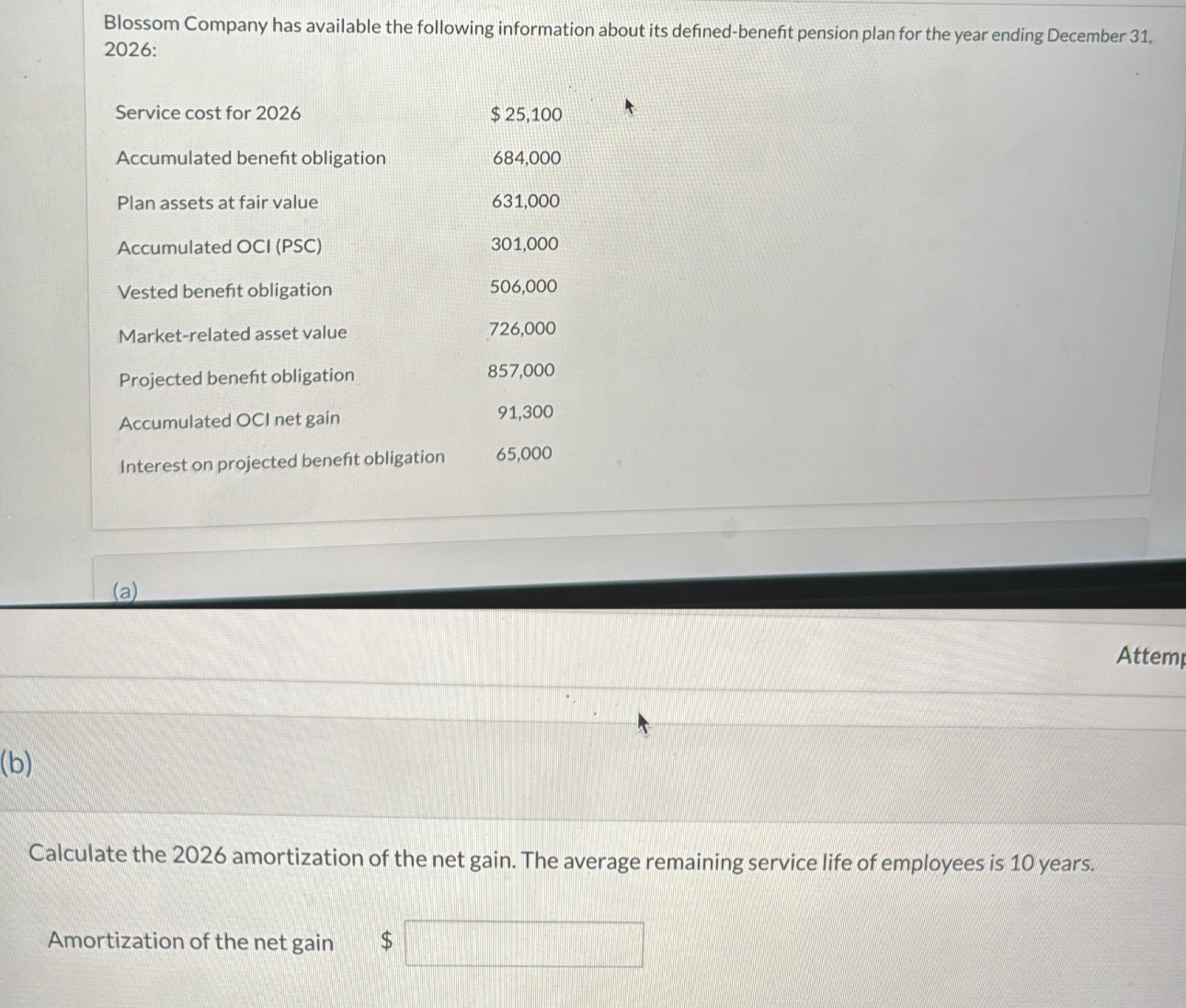 Solved Blossom Company has available the following | Chegg.com