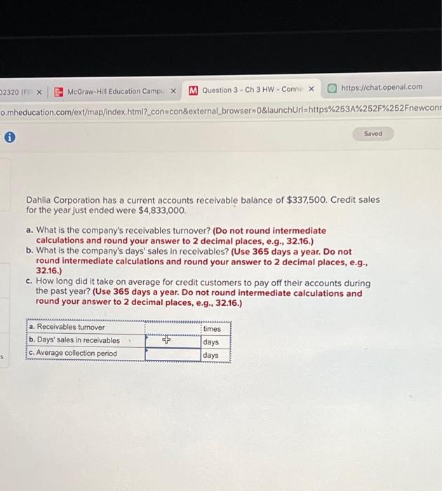 Solved 2320 (FIF X McGraw-Hill Education Campu X M Question | Chegg.com