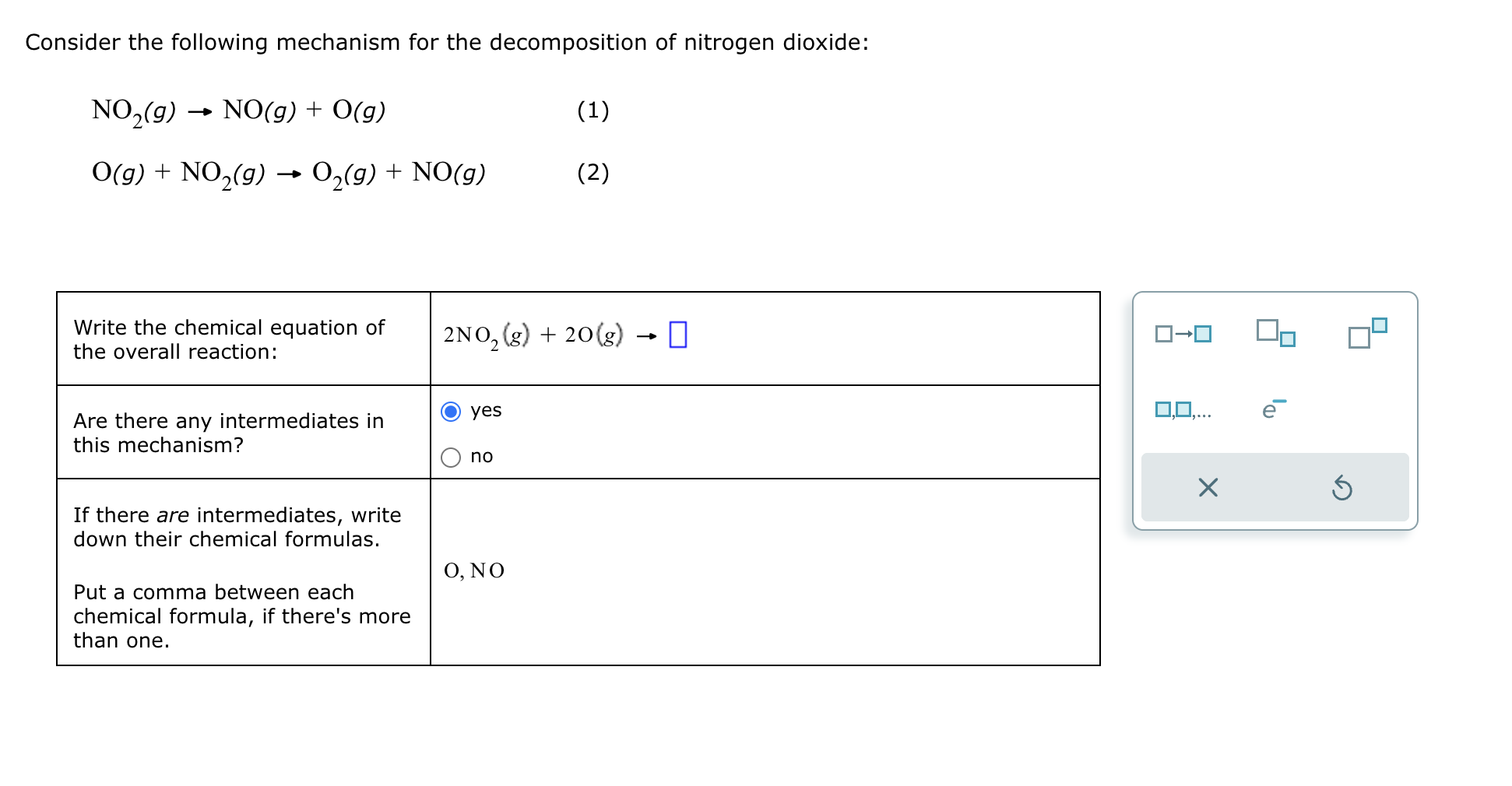 Solved Consider the following mechanism for the | Chegg.com