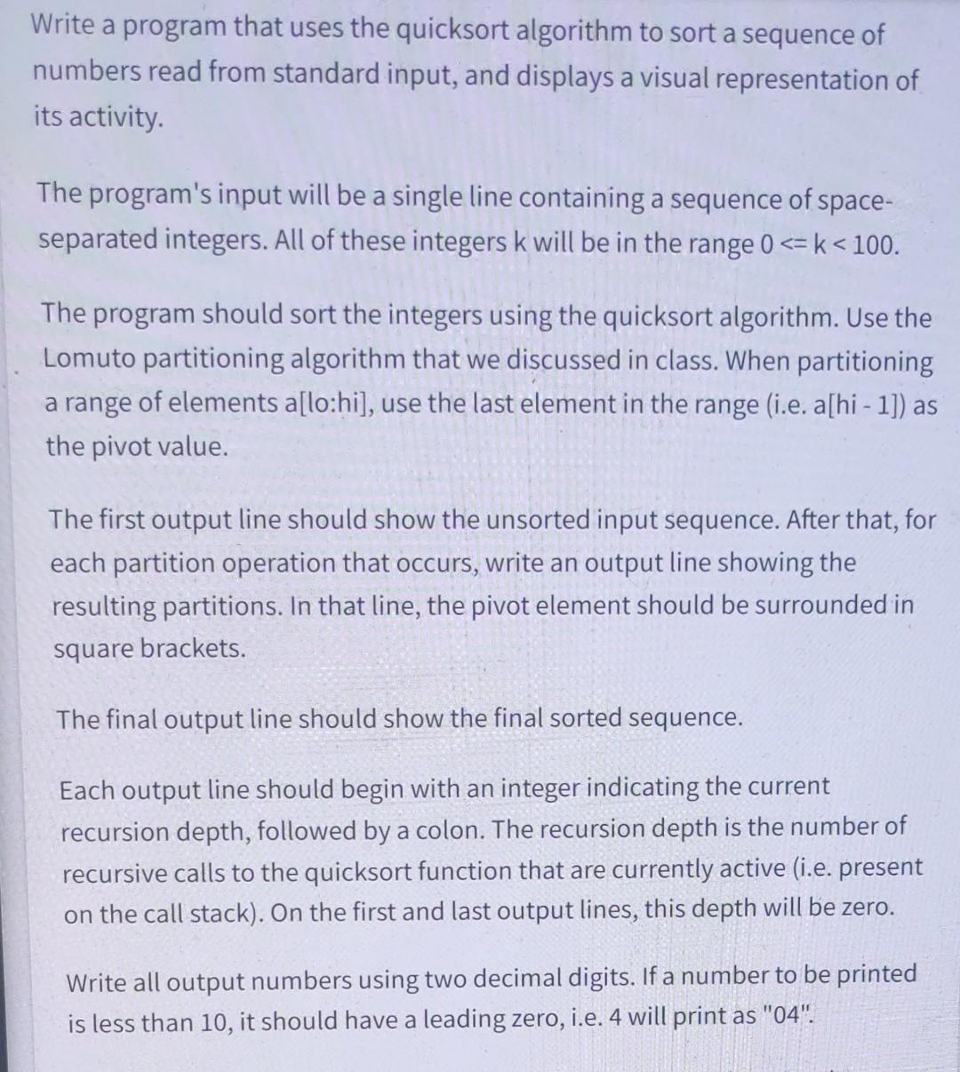 Solved Sample input \#2: | Chegg.com