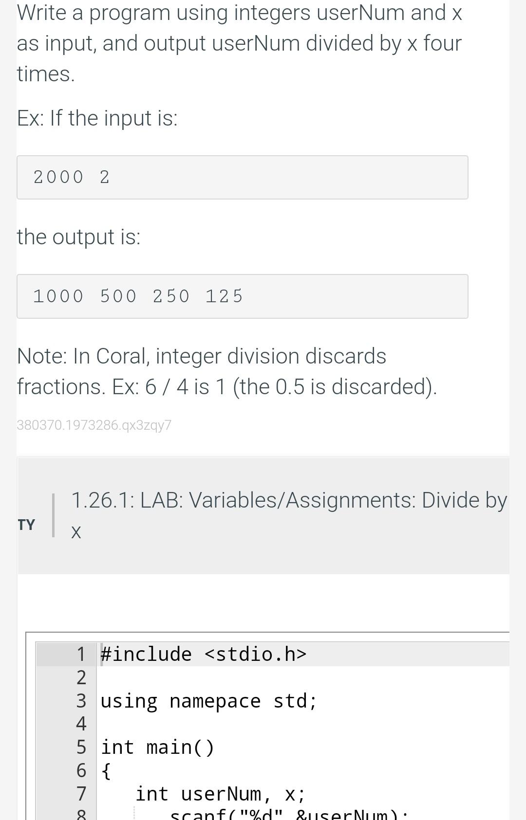 Solved 1.25 LAB: Introduction: N Write a program that | Chegg.com