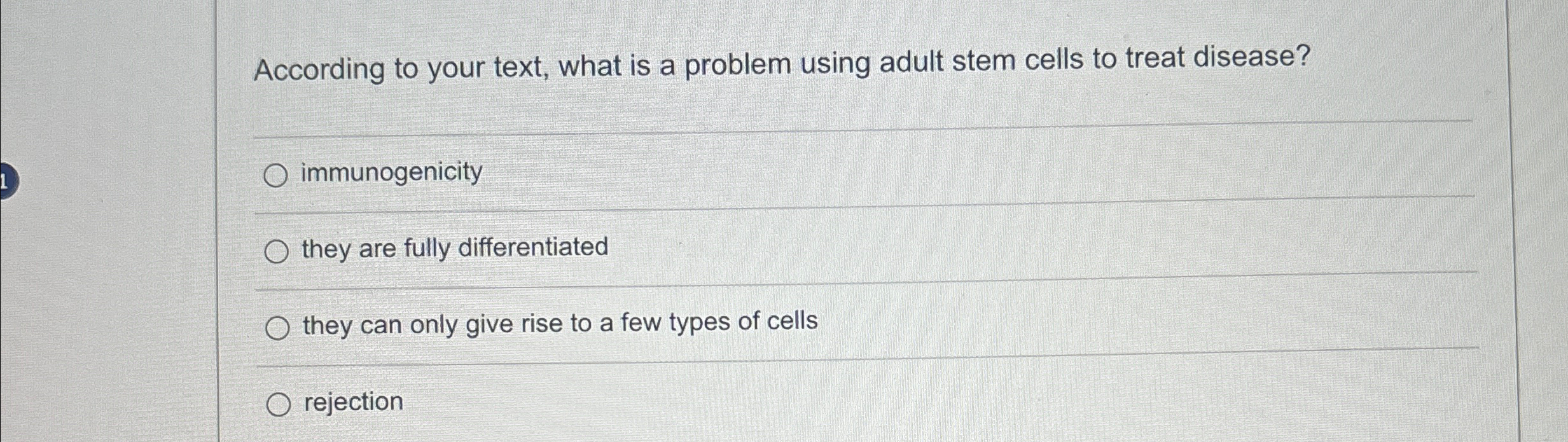 Solved According to your text, what is a problem using adult | Chegg.com