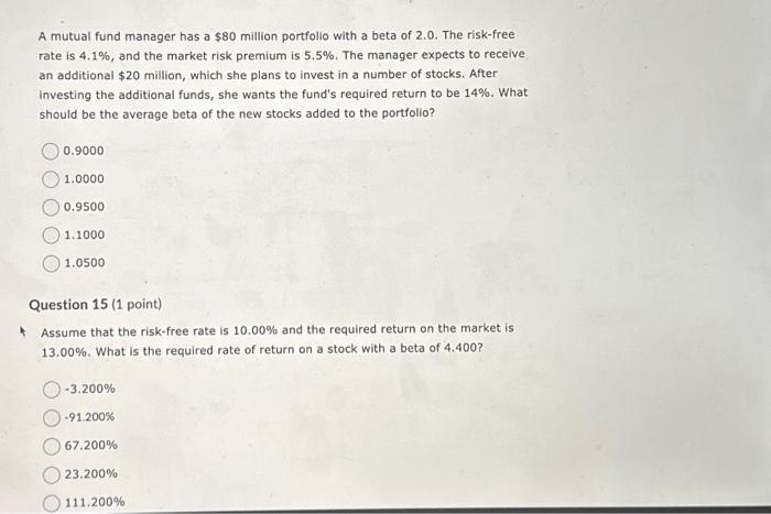 Solved HR Industries (HRI) has a beta of 2.2 , while LR | Chegg.com