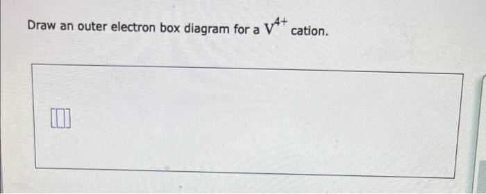 Solved Draw an outer electron box diagram for a 14+ cation. | Chegg.com
