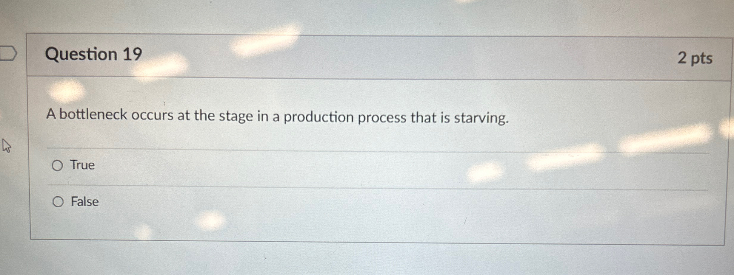 Solved Question 192 ﻿ptsA bottleneck occurs at the stage in | Chegg.com