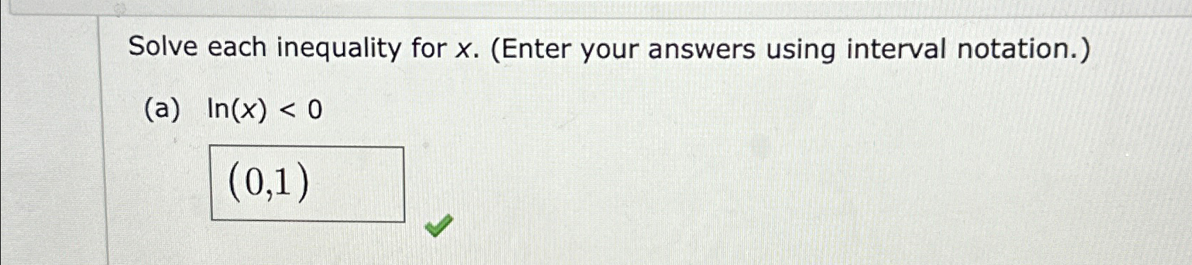 Solved Solve each inequality for x. (Enter your answers | Chegg.com