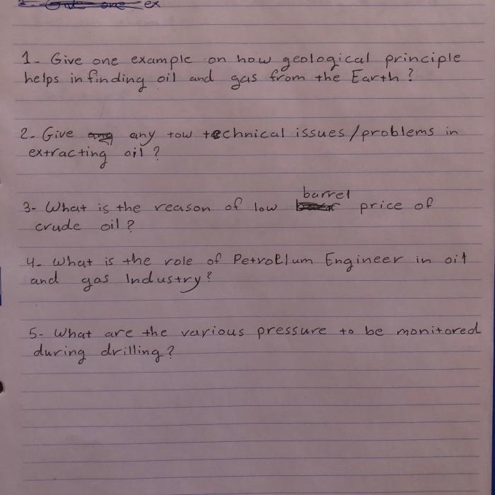 Solved 1 Give one example on how geological principle helps | Chegg.com