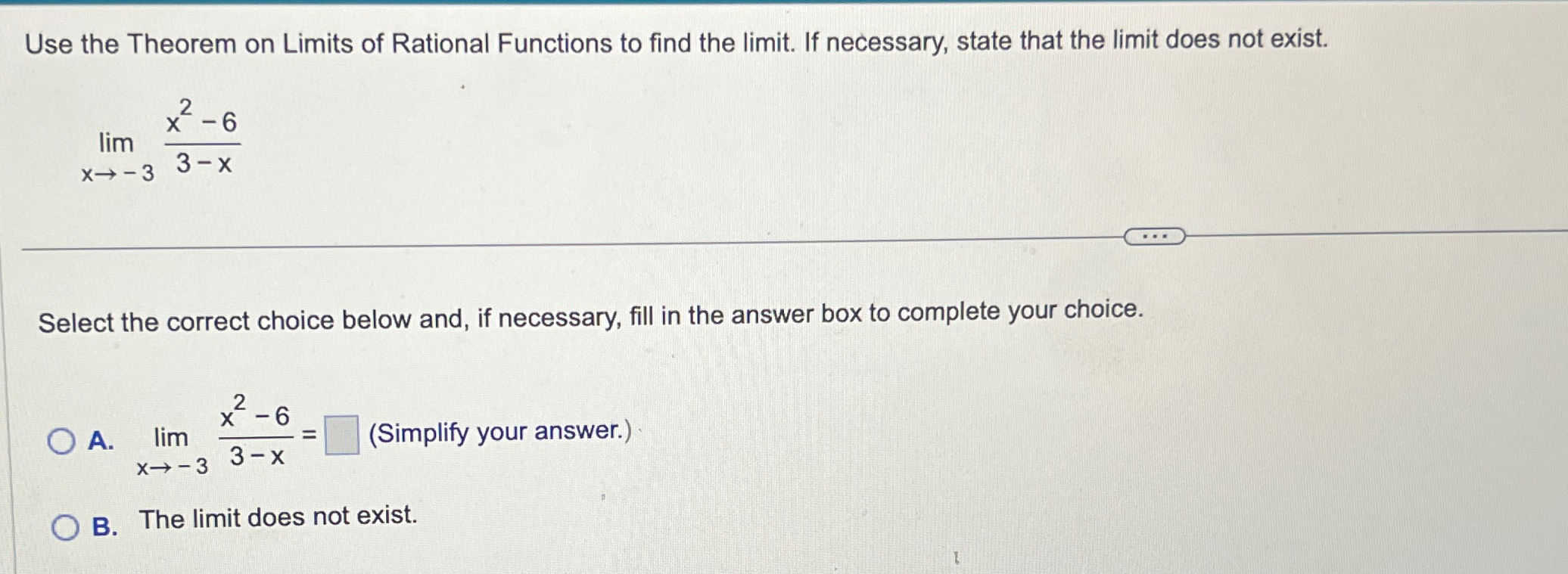 Solved Use the Theorem on Limits of Rational Functions to | Chegg.com