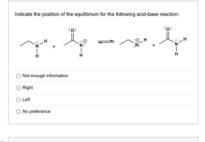 [Solved]: Indicate the position of the equilibrium for the