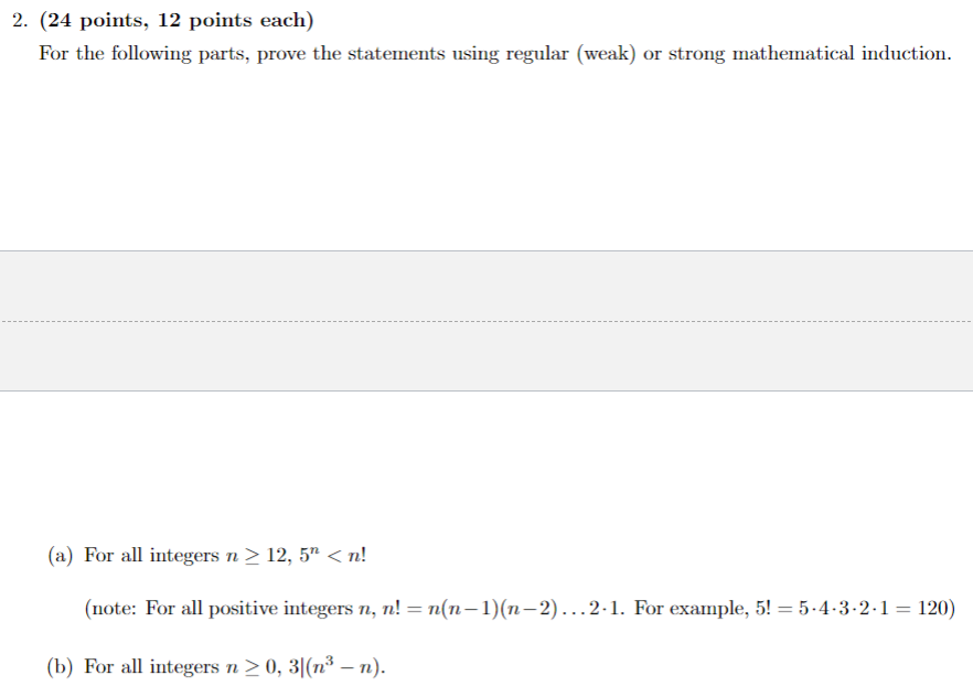 Solved (a) ﻿For all integers | Chegg.com