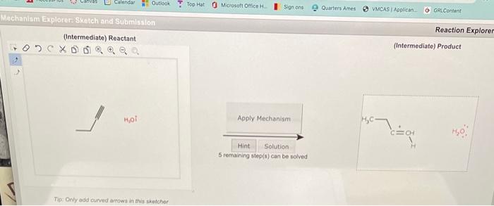 Solved (Intermediate) Procfuct Tip: Only add curved arrows | Chegg.com