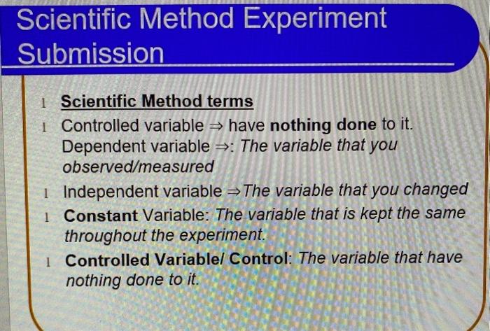Solved 1 The original purpose of this experiment was to see | Chegg.com