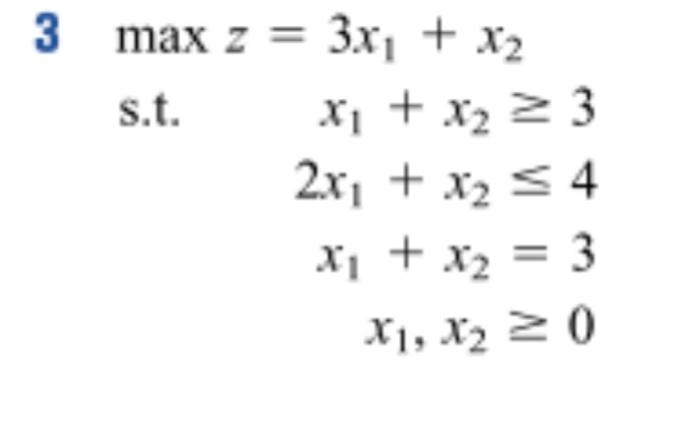 Solved Solve The Linear Programming Problem Using The Big M 