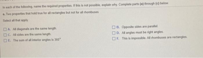 Solved In each of the following, name the required | Chegg.com