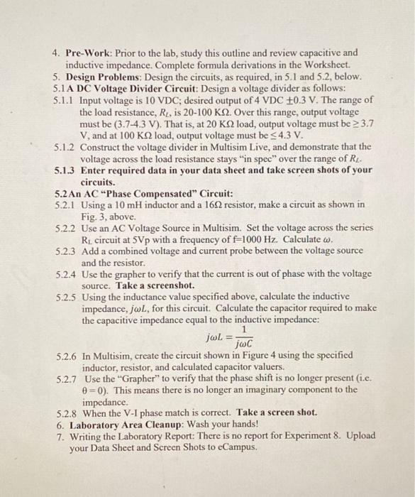Solved ENGR 2105 Experiment #8 - Circuit Design Problems 1. | Chegg.com