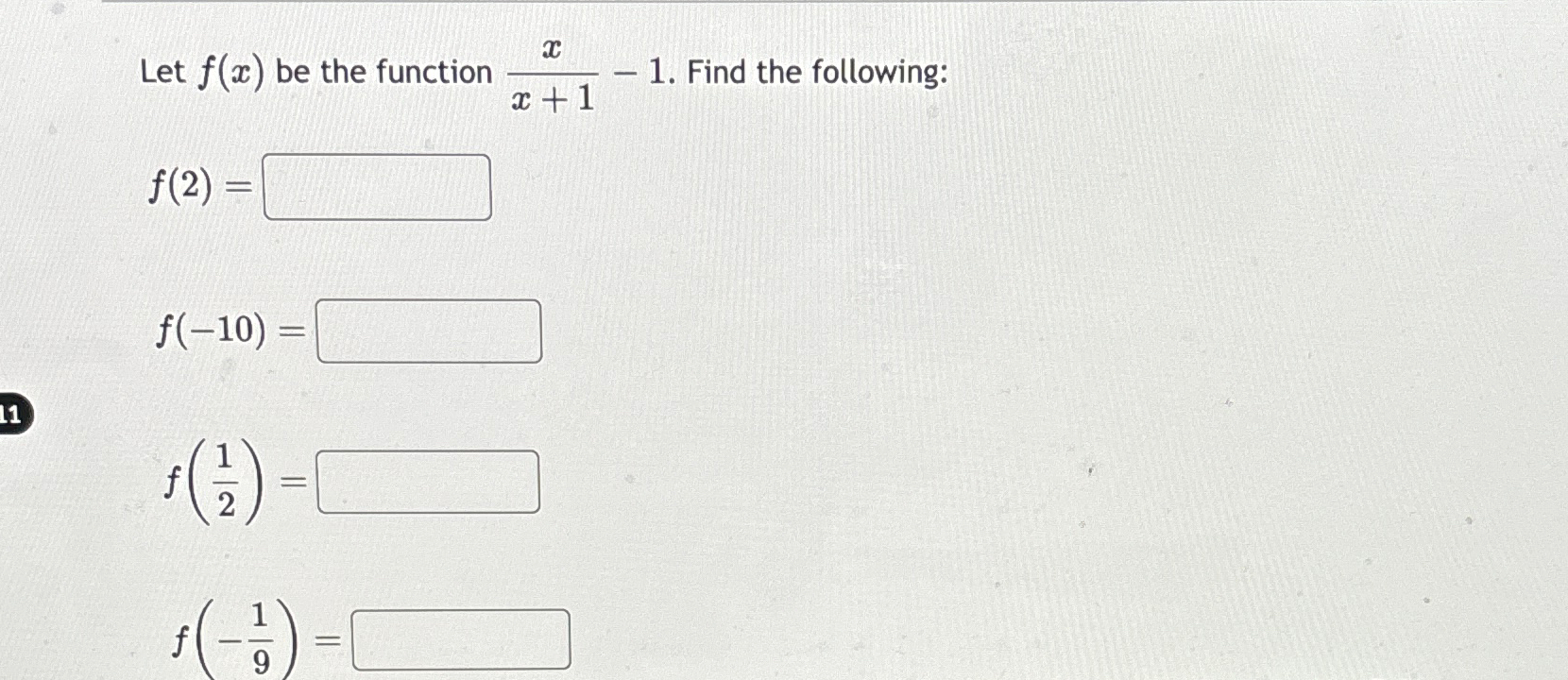 Solved Let F X ﻿be The Function Xx 1 1 ﻿find The